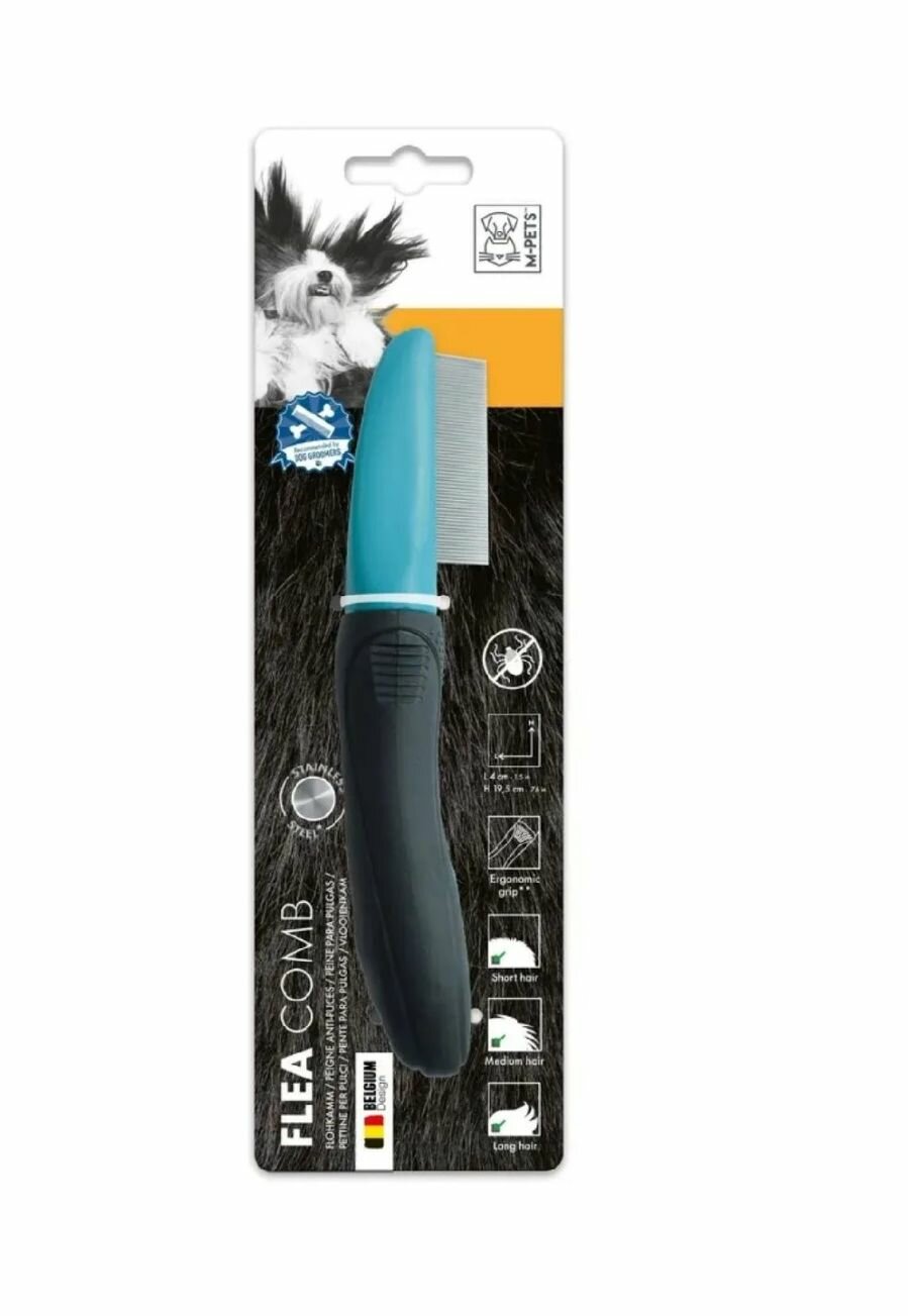 M-PETS Расчёска противоблошинная 19.5 см.