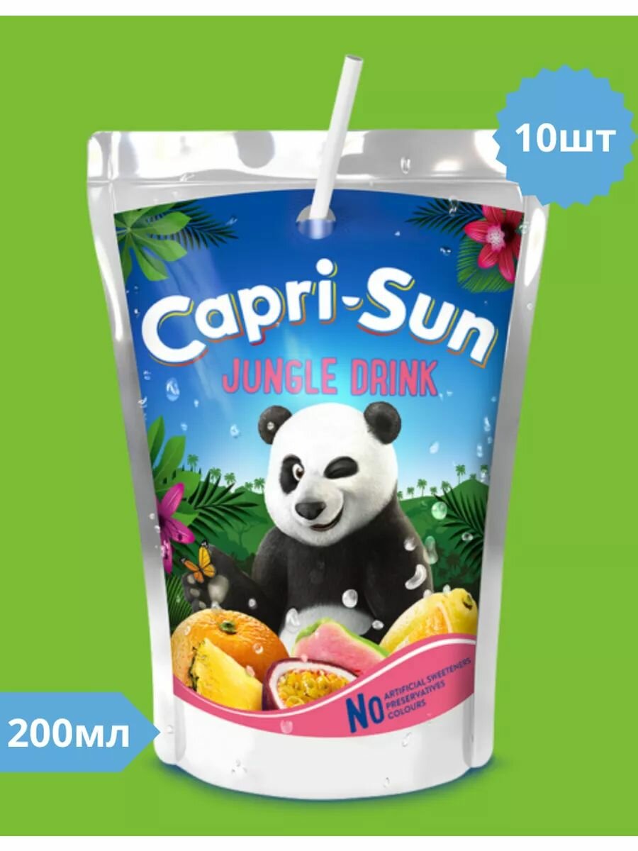 Фруктовый сок Capri-Sun Jungle Drink, 10шт по 200мл