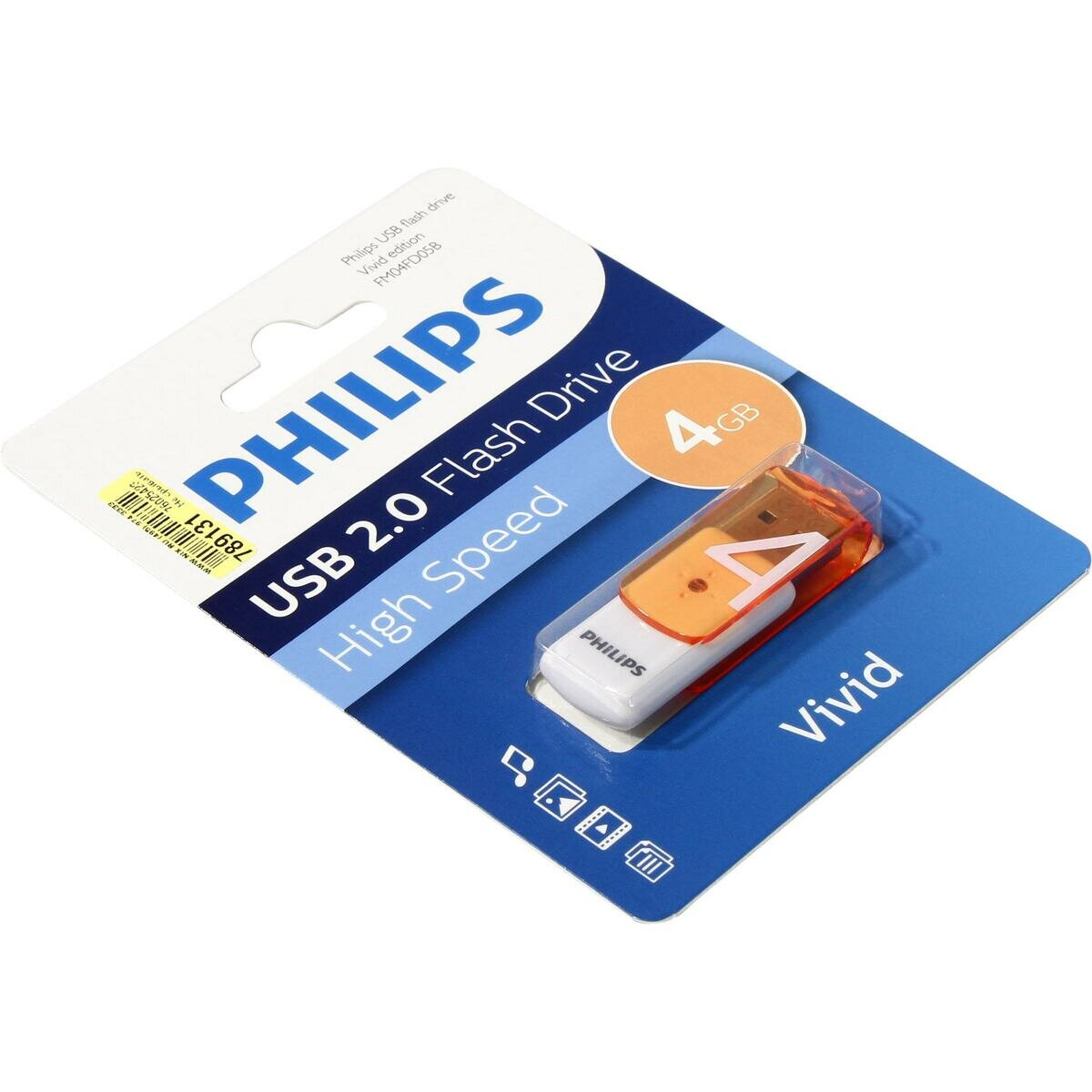 Philips Vivid USB2.0 Flash Drive 4Gb (RTL)