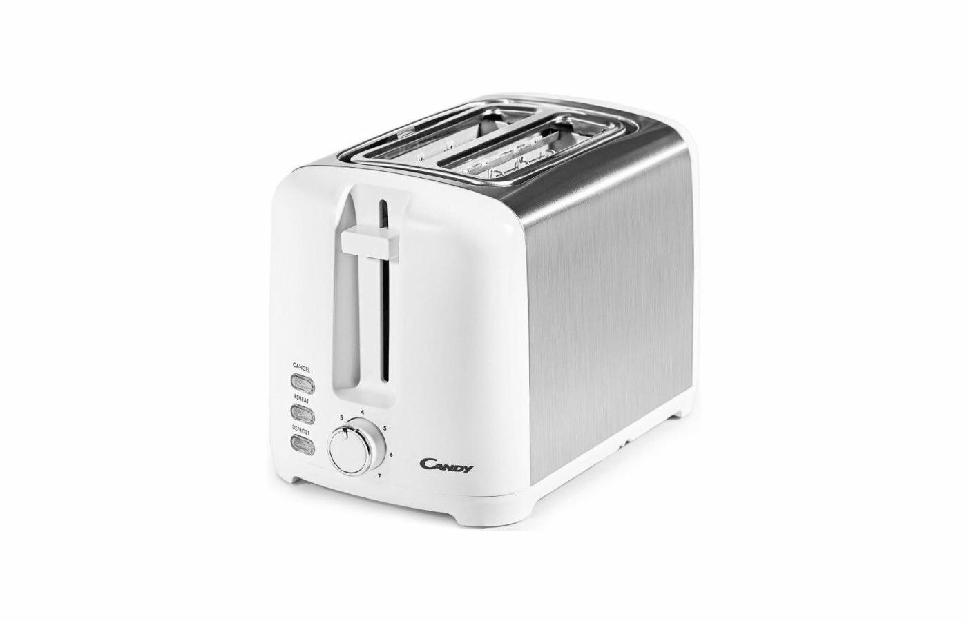 Тостер Candy CT-250, белый, на 2 тоста, поддон для крошек, 780Вт