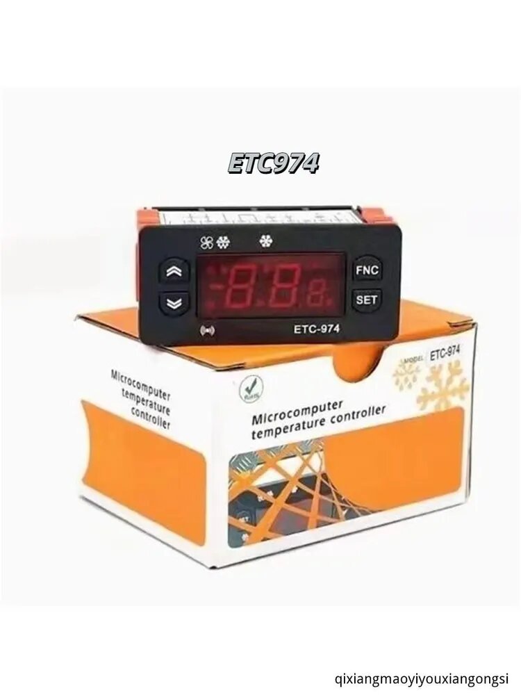 Температурный контроллер ETC-974 холодильный холодильник с двумя сенсорными проводами охлаждения