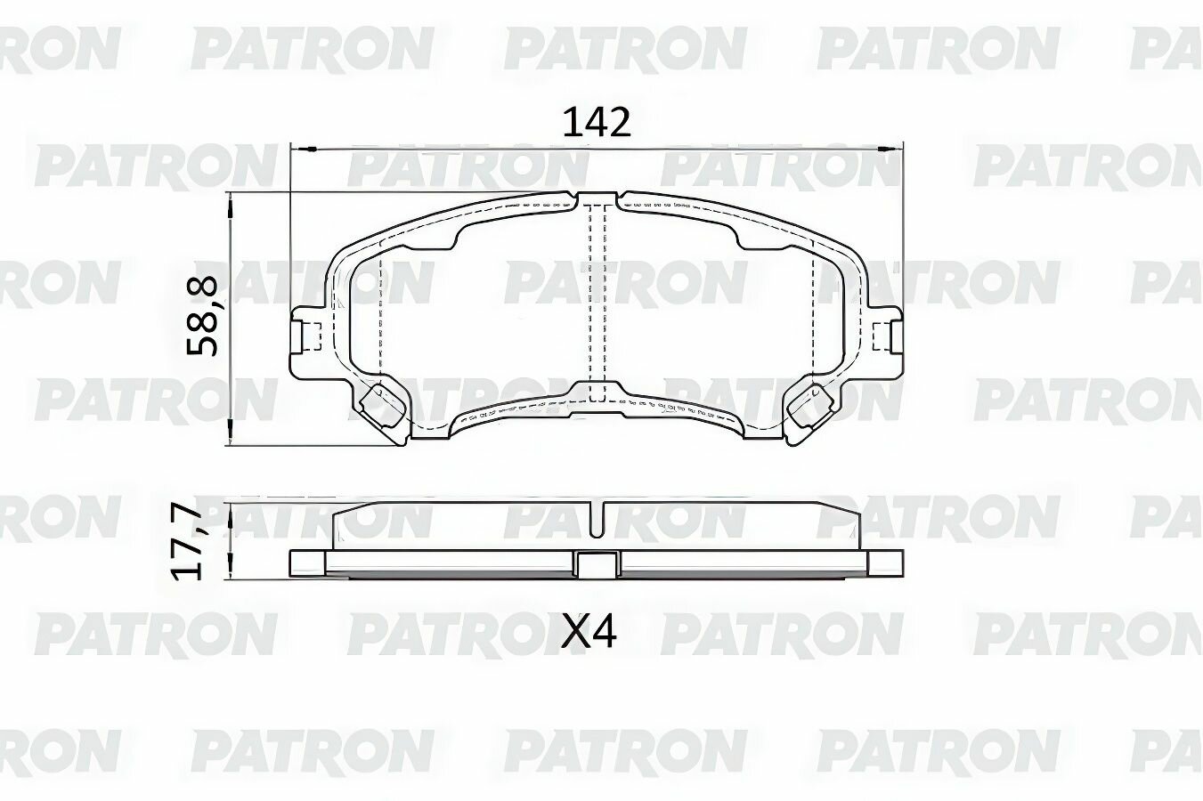 Колодки тормозные передние, для Рено Меган 4, Сценик 4