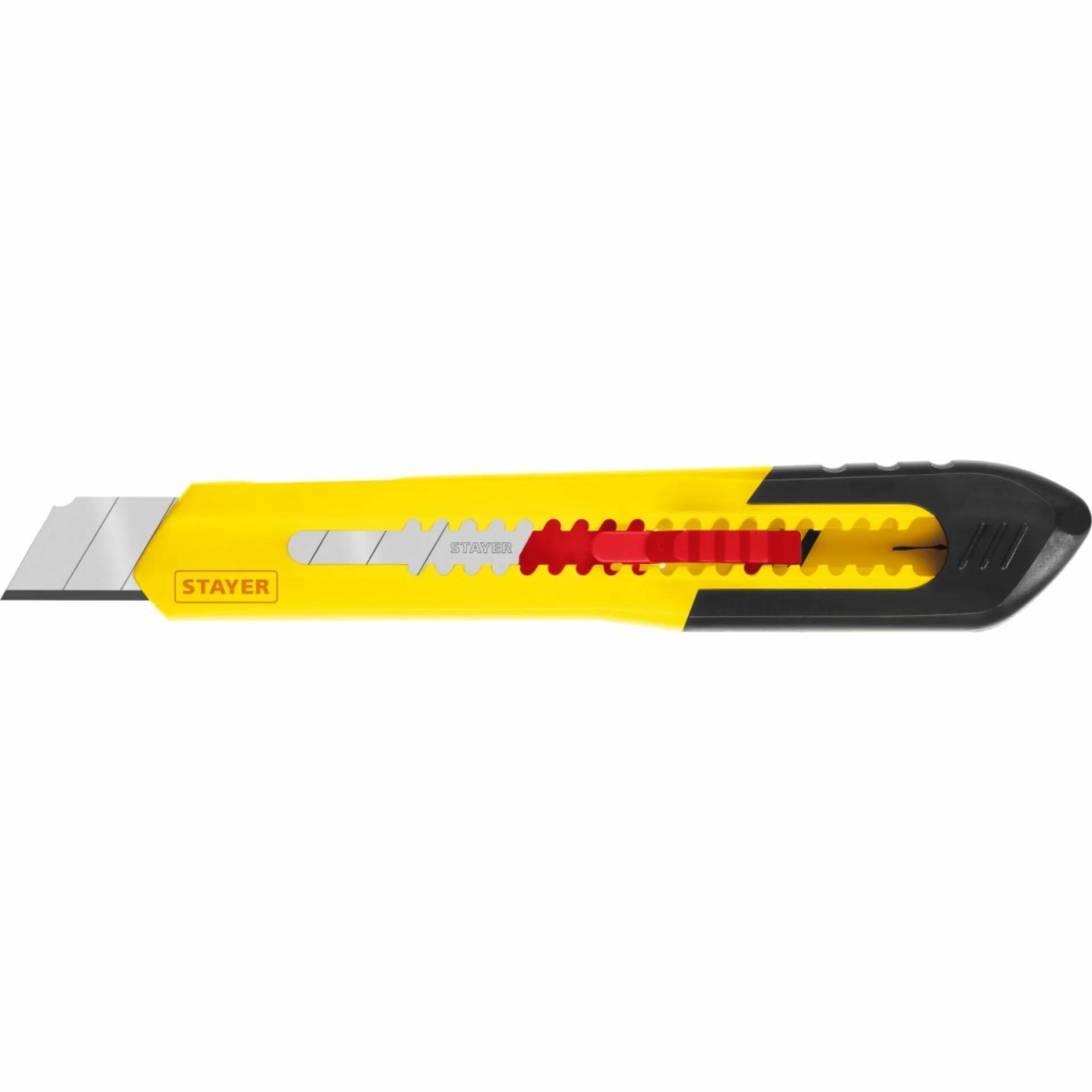 Нож STAYER из АБС пластика QUICK-18, сегмент. лезвия 18 мм