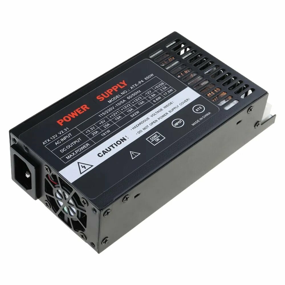 110-264 В 600 Вт полностью модульный блок питания для игрового ПК Flex ATX 1U