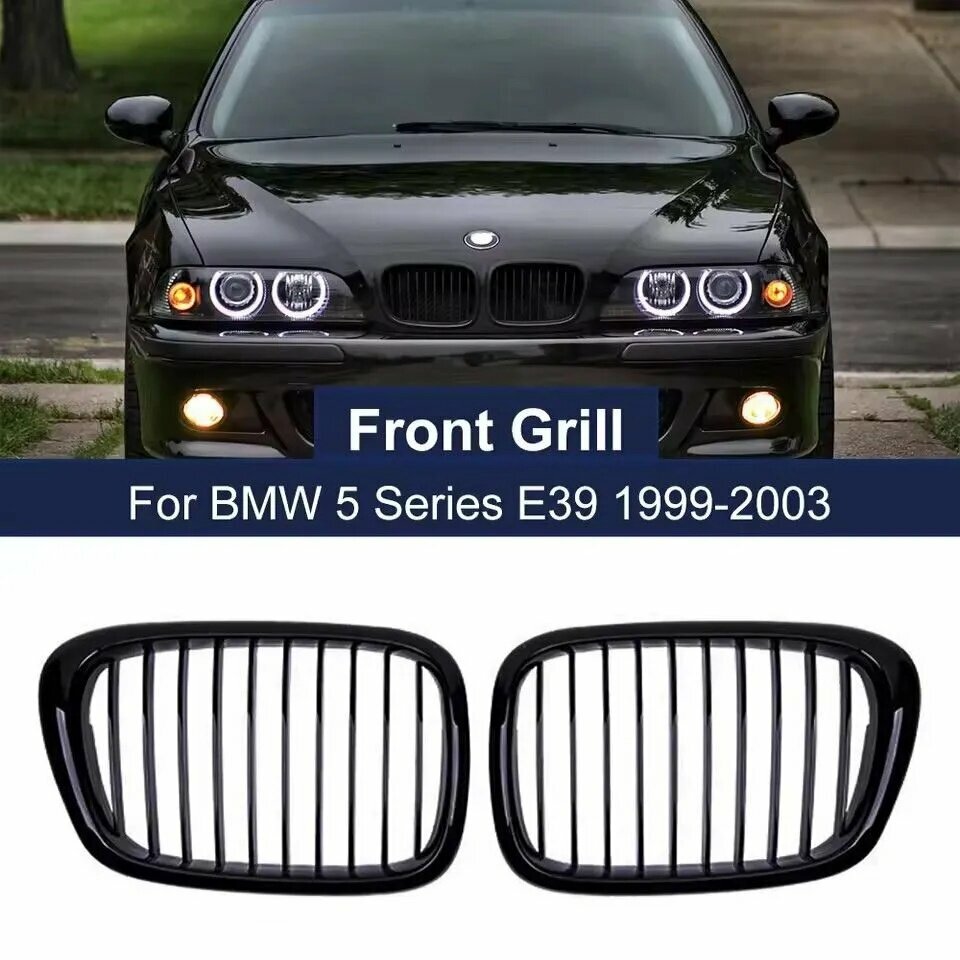 2 шт. передний бампер с решеткой радиатора для BMW 5 серии E39 M5 1999-2004