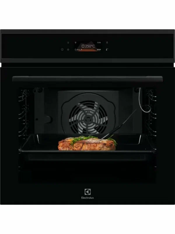 Духовой шкаф Electrolux EOE8P39H, пиролиз, термощуп, телескопы, TFT дисплей, черный (Италия)