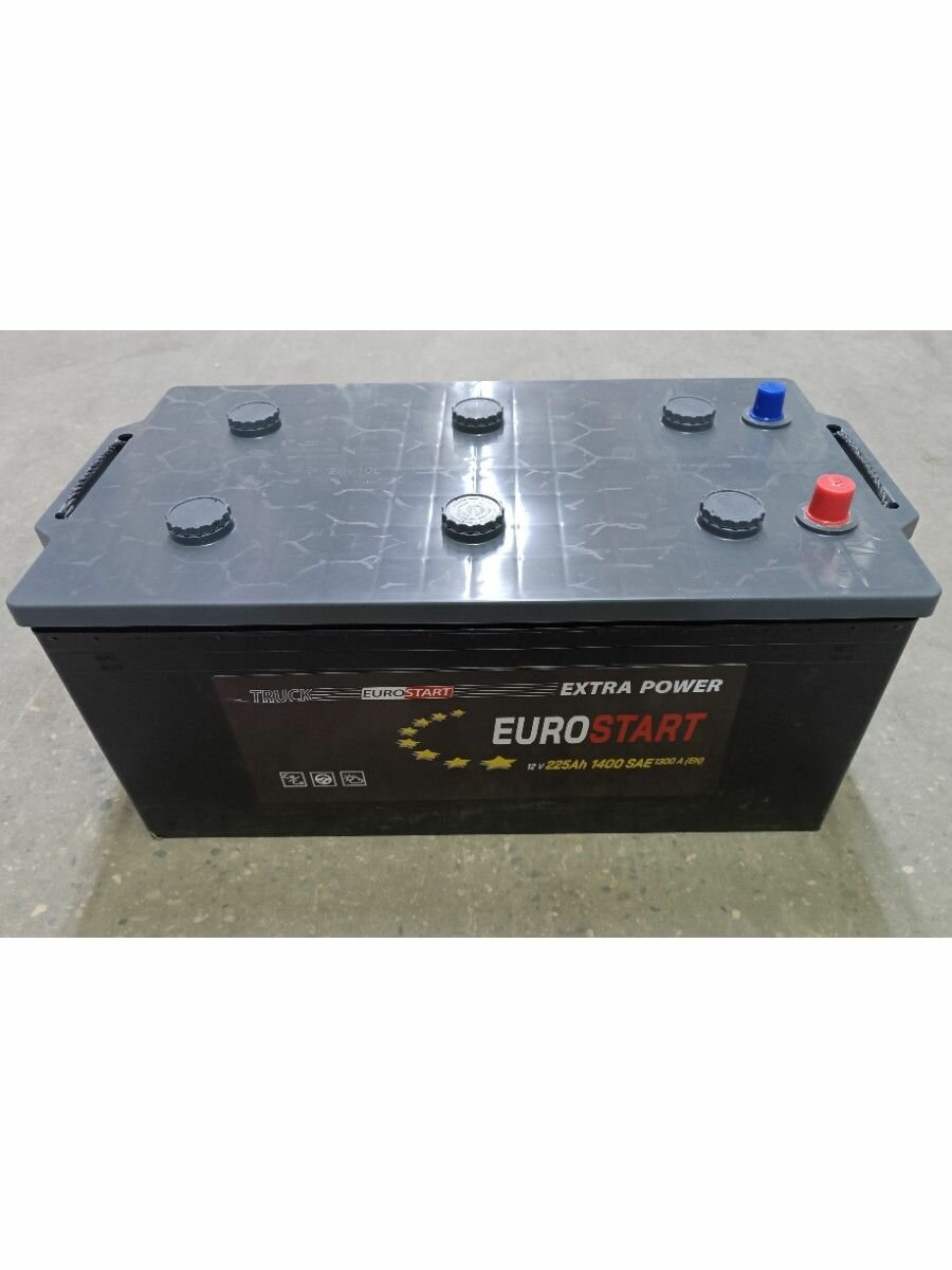 Аккумулятор 12V 225Ah 1300А (518x276x242) обратная полярность, "+" слева, обслуживаемый, арт. EUT2253