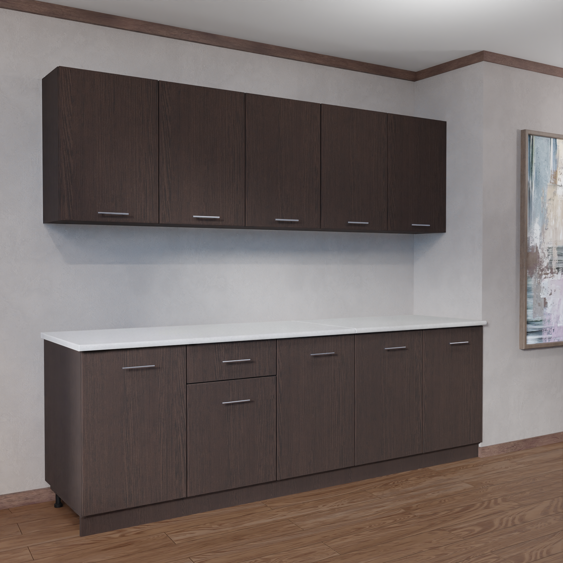 Кухонный гарнитур 2,5м ЛДСП Алеся со столешницей