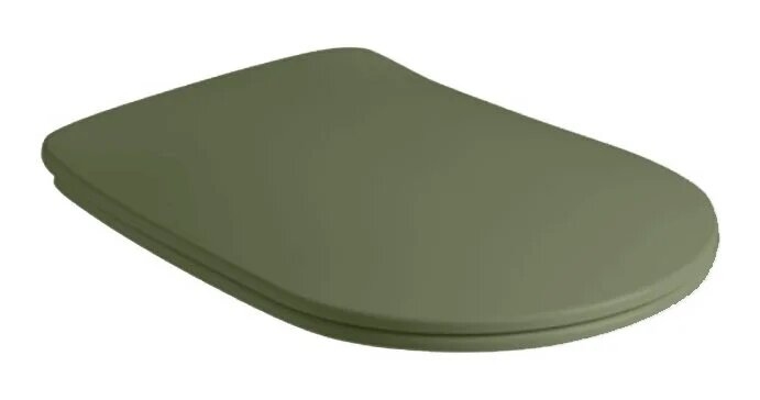Крышка-сиденье для унитаза Kerasan Nolita 539111 Slim микролифт, зеленый матовый