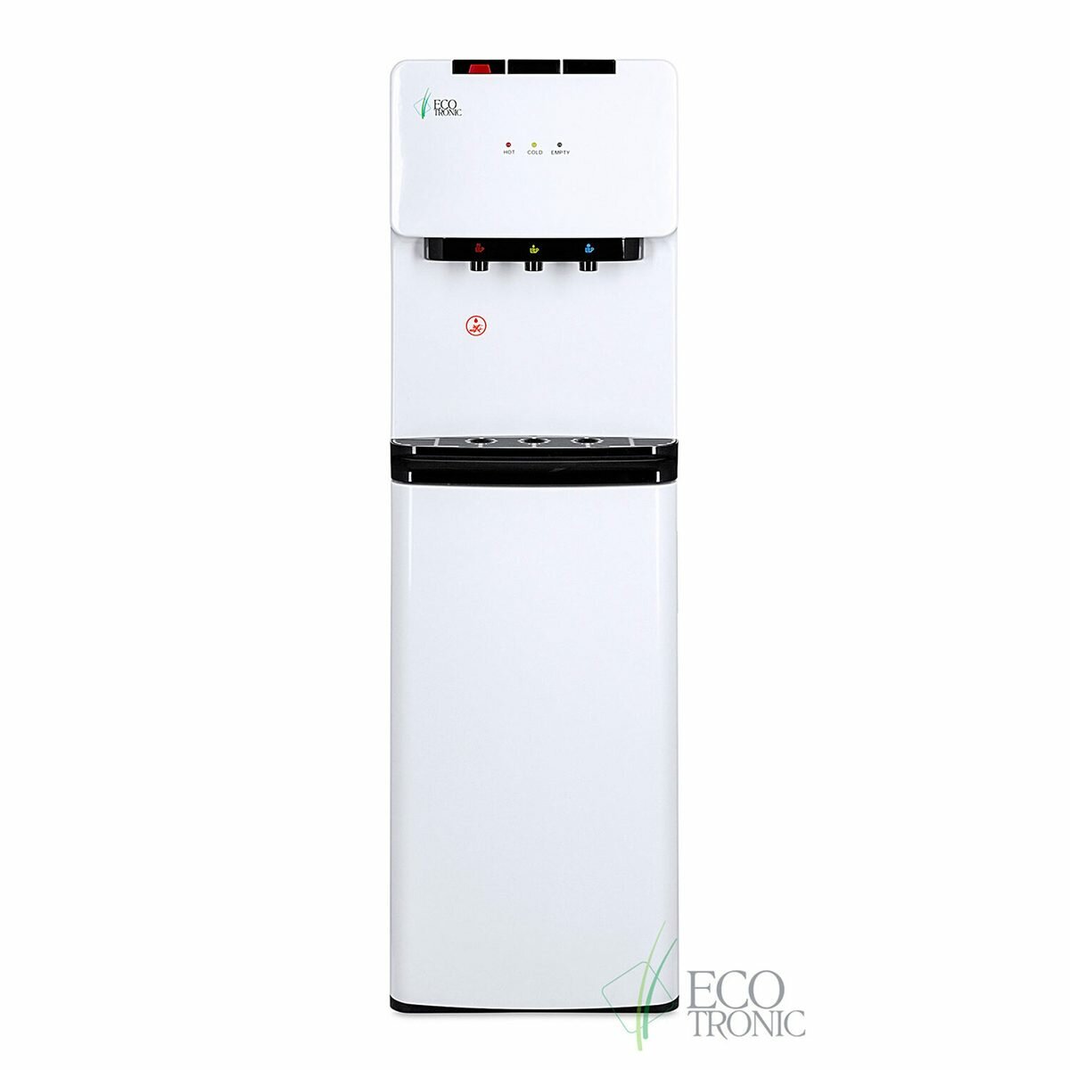 Кулер для воды Ecotronic K41-LXE напольный, нижняя загрузка, нагрев/охлаждение, 3 крана, белый (11745)