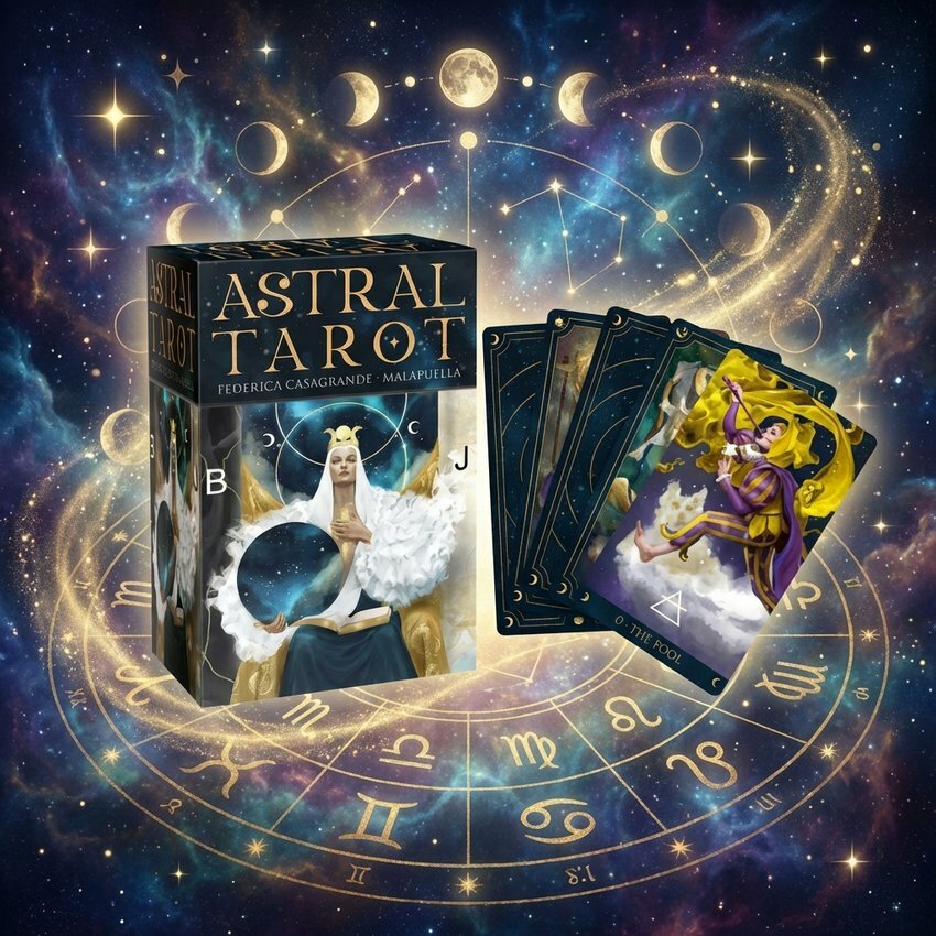 Карты Таро "Astral Tarot" Lo Scarabeo / Таро Астральное 64441, Америка.
