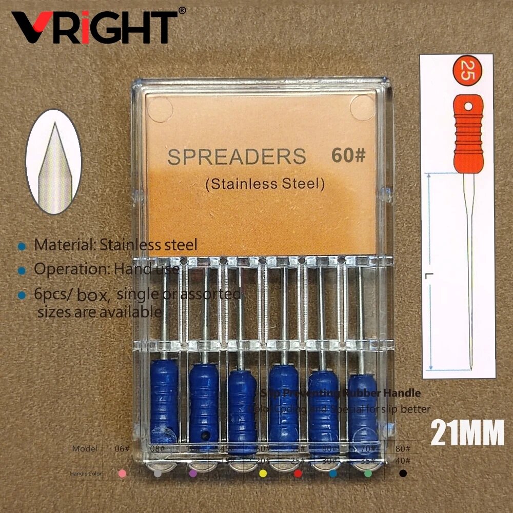 Стоматологические разбрасыватели из нержавеющей стали lzvine Spreaders-21MM-60