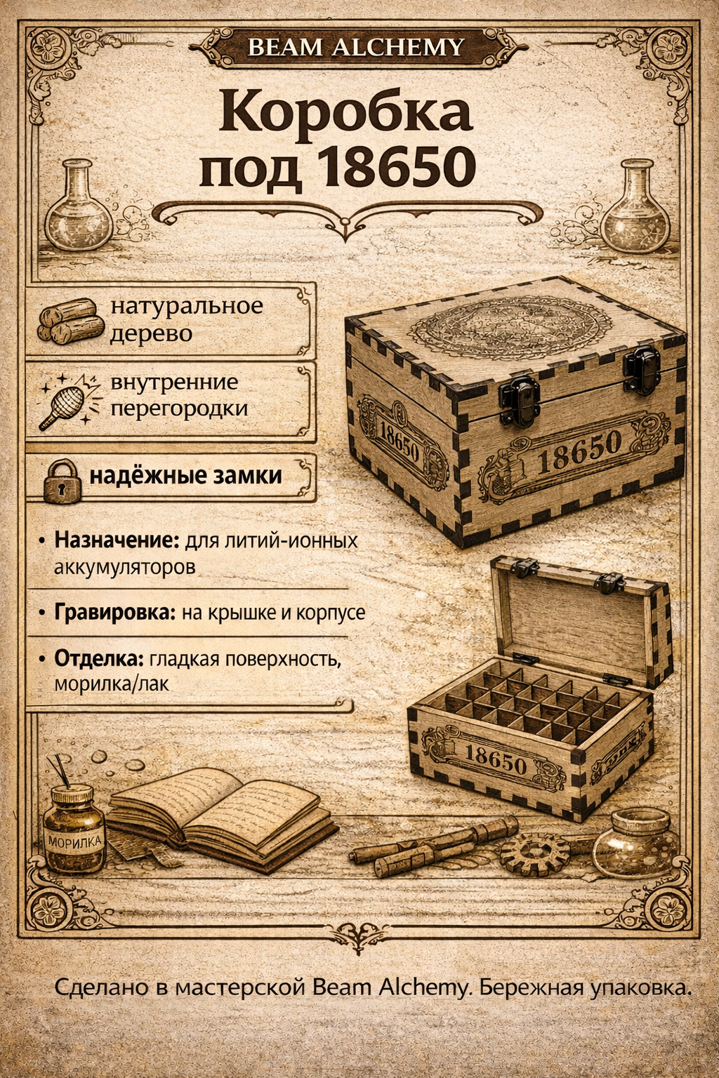 Коробка Для аккумуляторов 18650