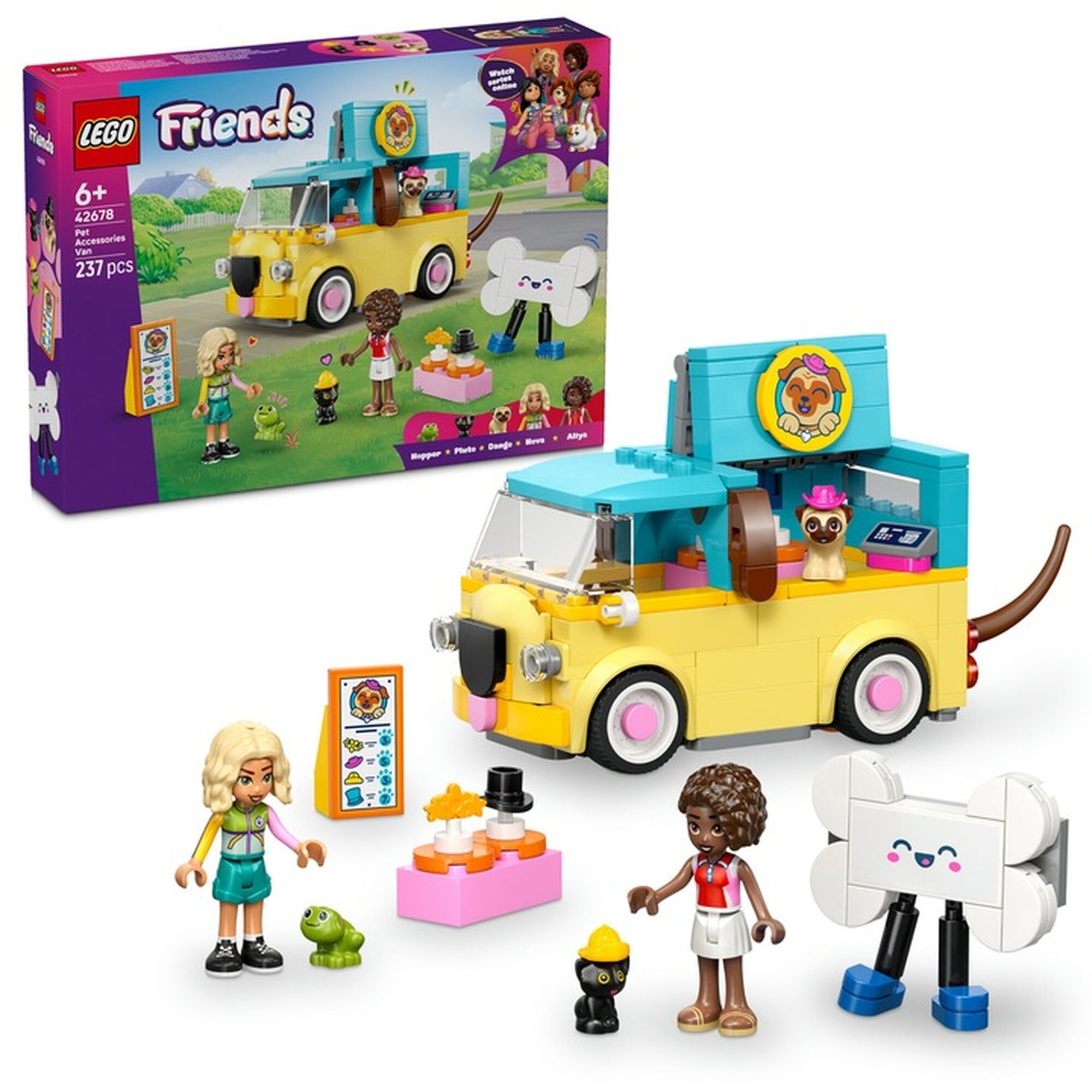 Конструктор LEGO FRIENDS - Фургон с товарами для домашних животных, 237 эл. - Лего друзья 42678