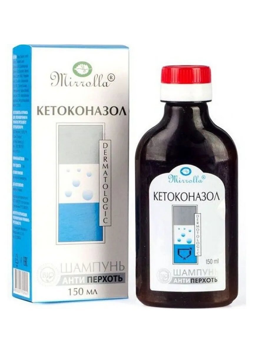 Mirrolla Шампунь от перхоти с кетоконазолом, шампунь, 150 мл