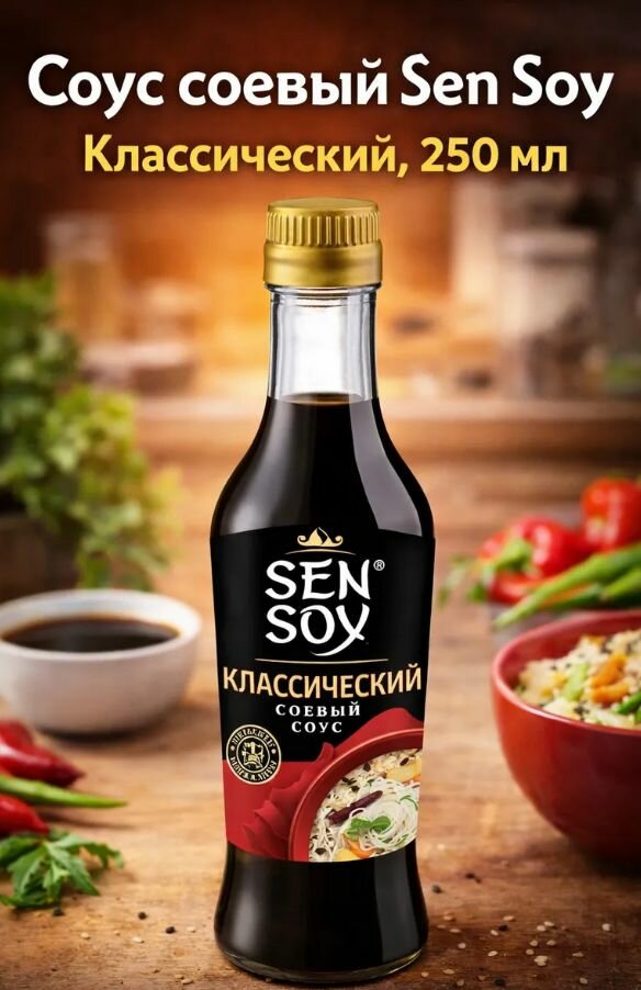 Соус соевый Sen Soy Классический, 250 мл 1 штука