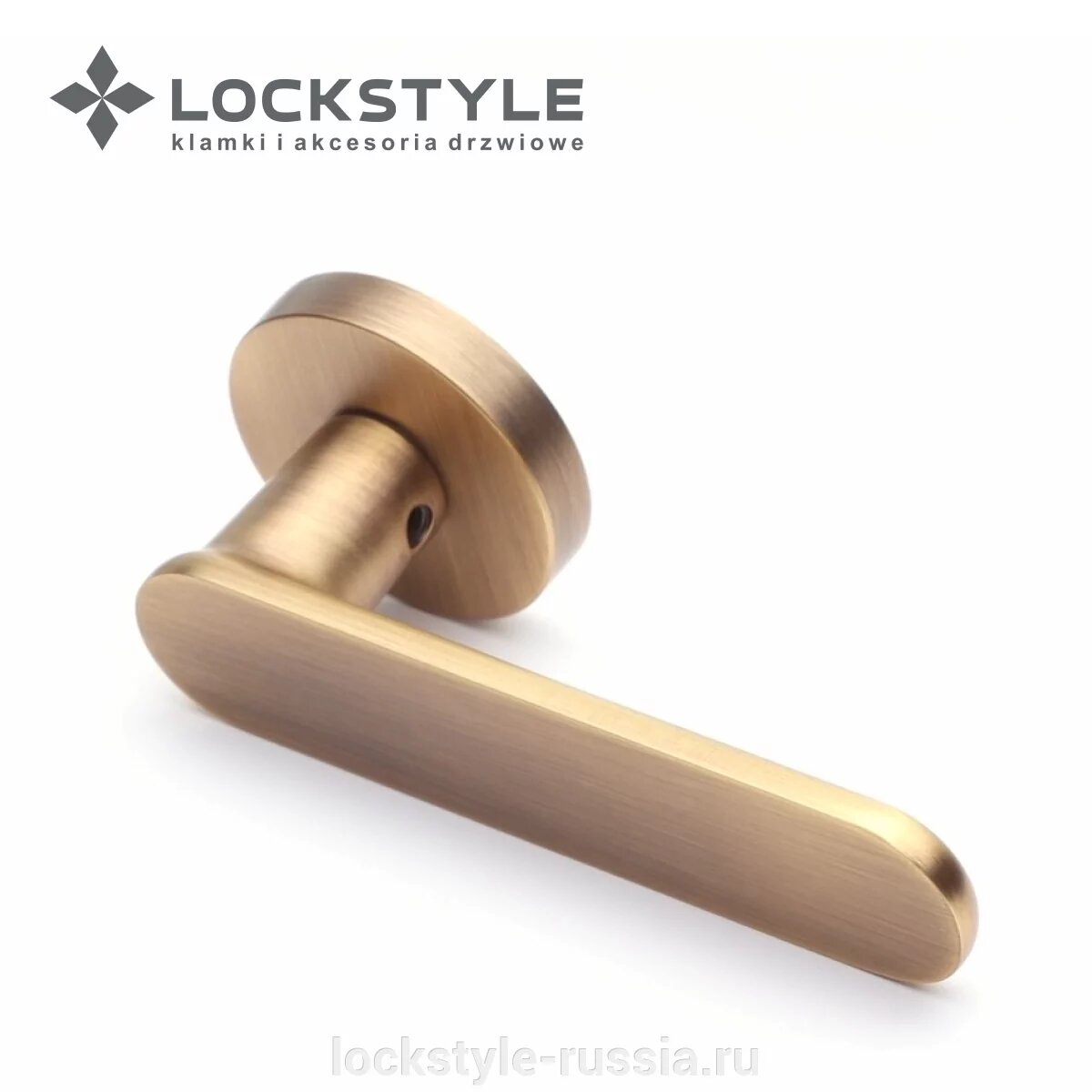 Ручки дверные LOCKSTYLE OVA ZR цвет ABM (бронза), 011840200, Польша