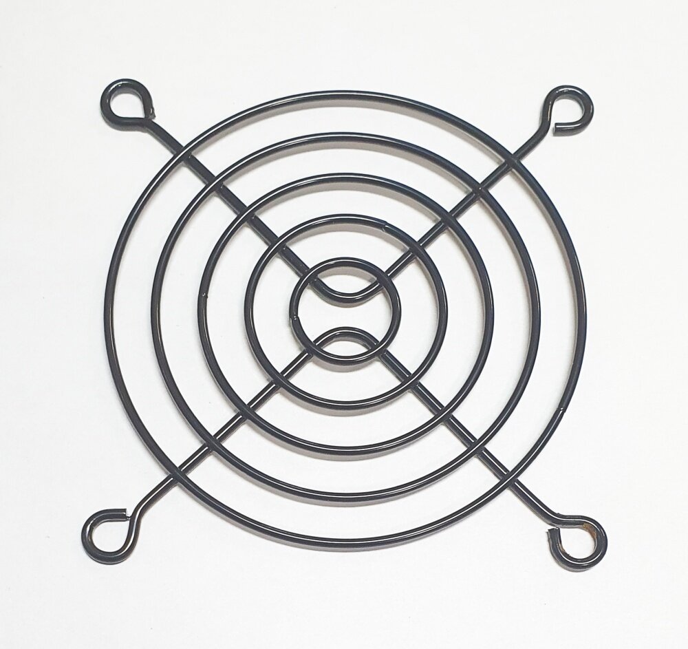 Решетка Sunon 80x80FG-08 защитная для вентилятора ПК 80x80 мм, черная, металл