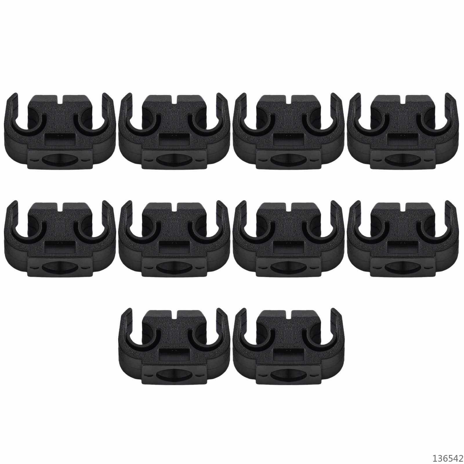 10 шт. зажимов для двойной тормозной линии, черные для тормозной трубки 5 мм (3/16")22