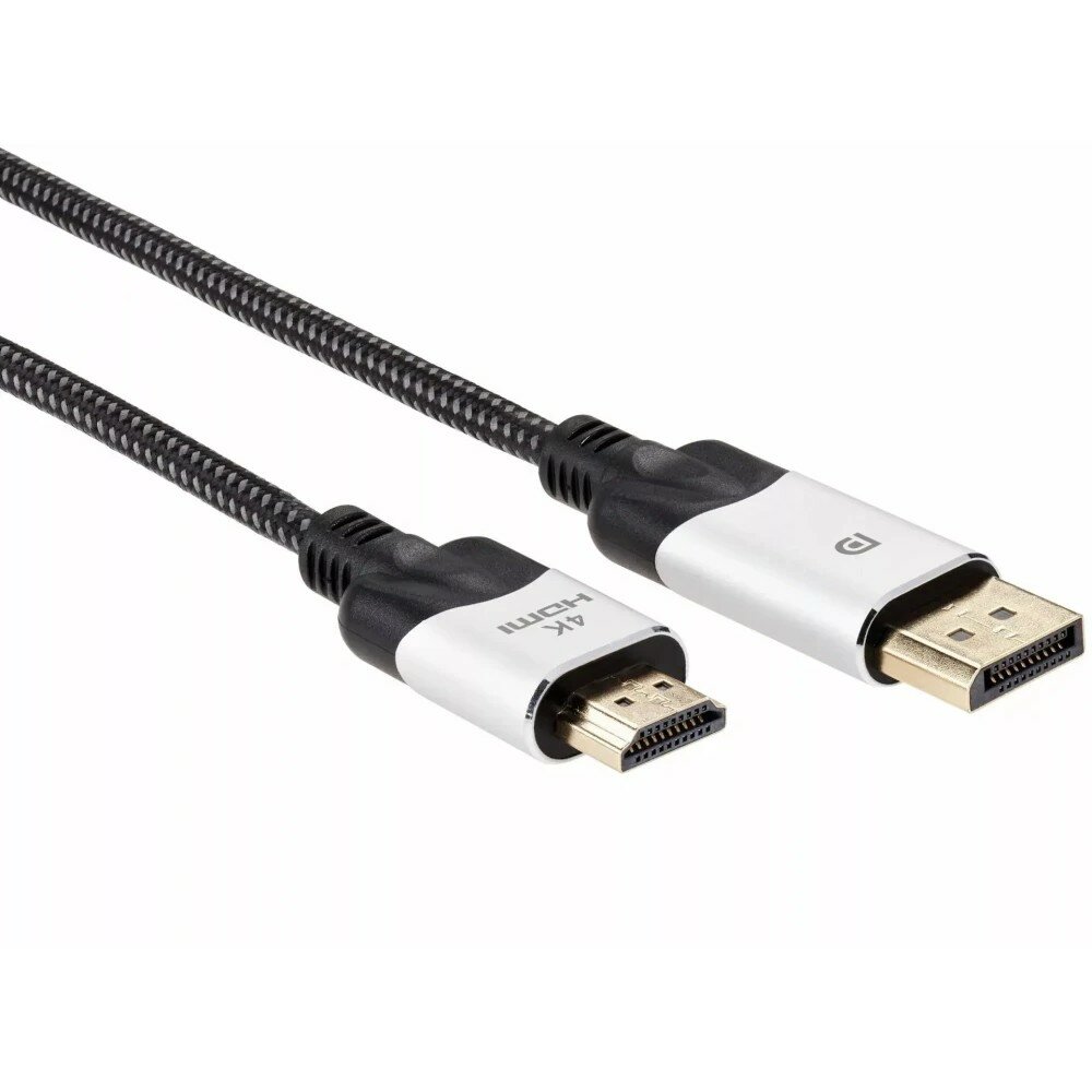 Видеокабель переходник VCOM HDMI (male)-DisplayPort (male) 1.8 м
