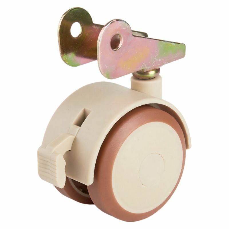 Колесики для мебели поворотные 2/4 шт, Вставное колесо для детской кроватки