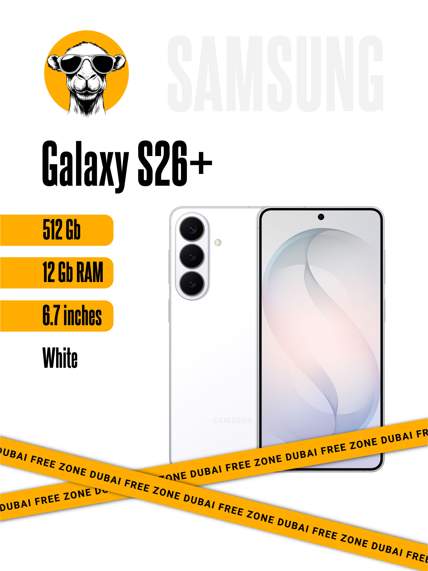 Смартфон Samsung Galaxy S26+ 12/512Gb White