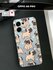 Чехол на Oppo A6 Pro / Оппо A6 Про с принтом Мопс с сердечками фон, прозрачный