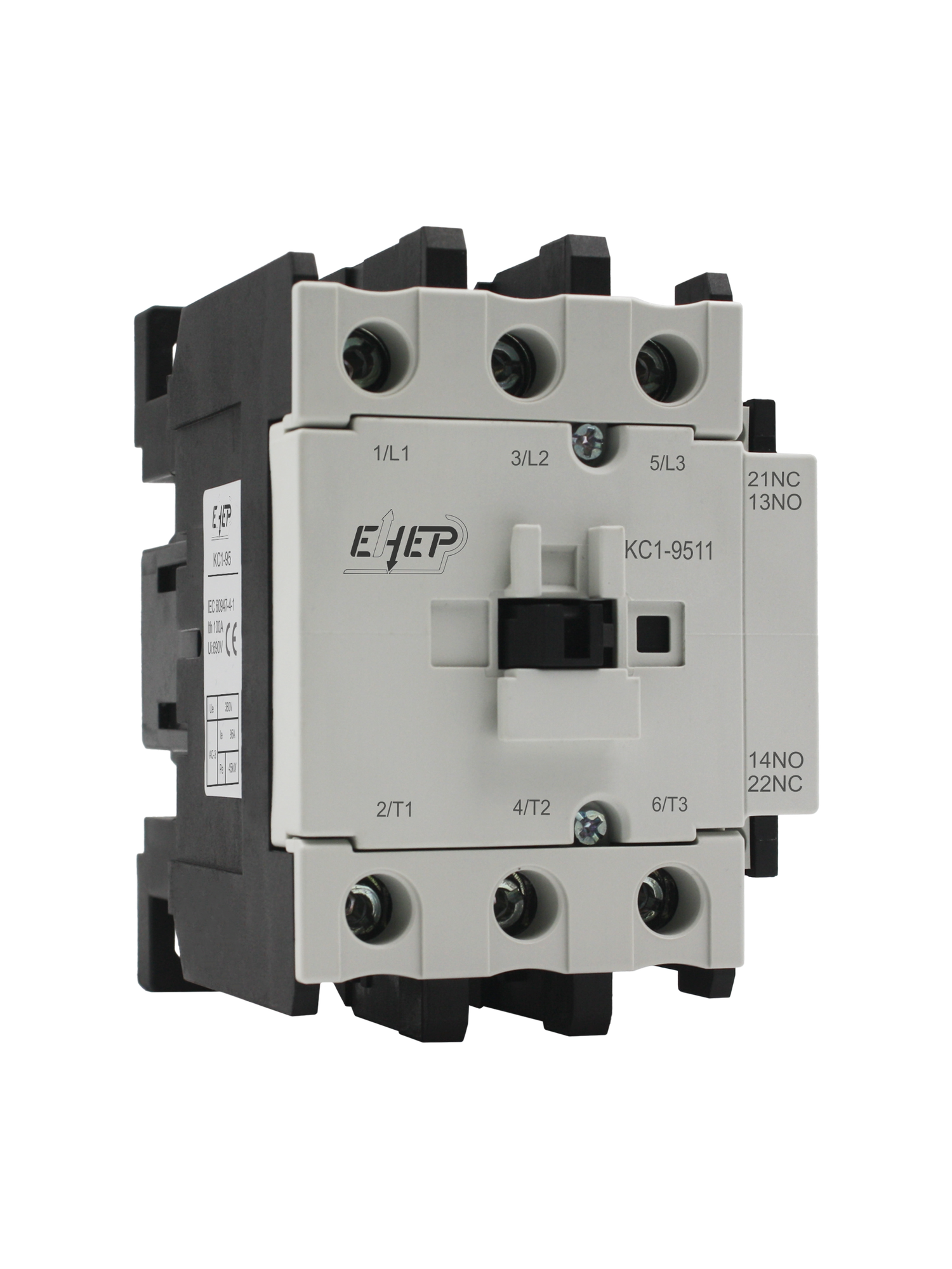 Контактор ENER-R KC1-9511 3P 95A 1NO+1NC (Катушка 220V 50/60 Hz)