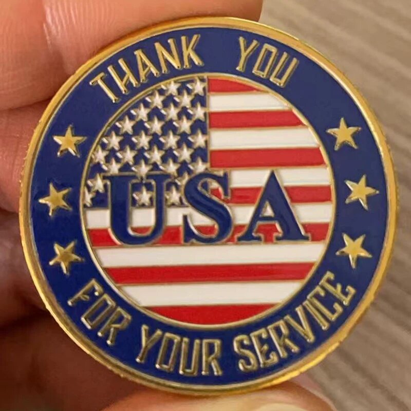 Памятная Монета Для Ветеранов США — Сувенир «Спасибо За Службу», Военная Медаль, Металлическая Монета, Современный Стиль