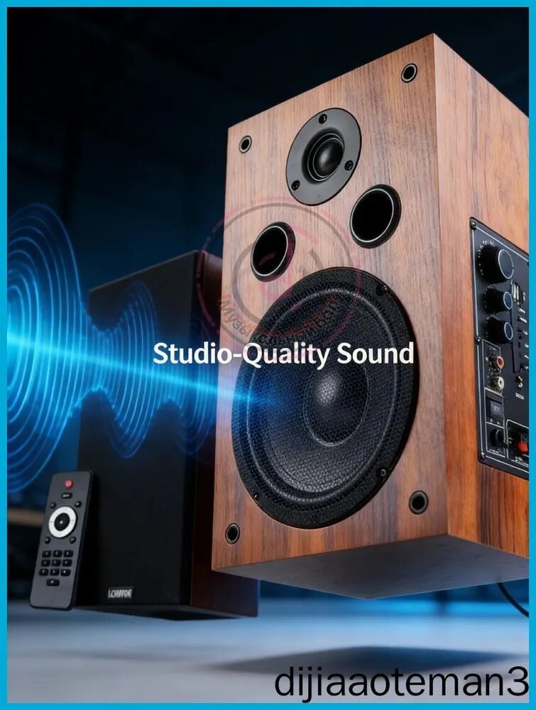 6,5-дюймовый мощный компьютерный динамик Bluetooth audio speaker D2 с активным динамиком и сабвуфером