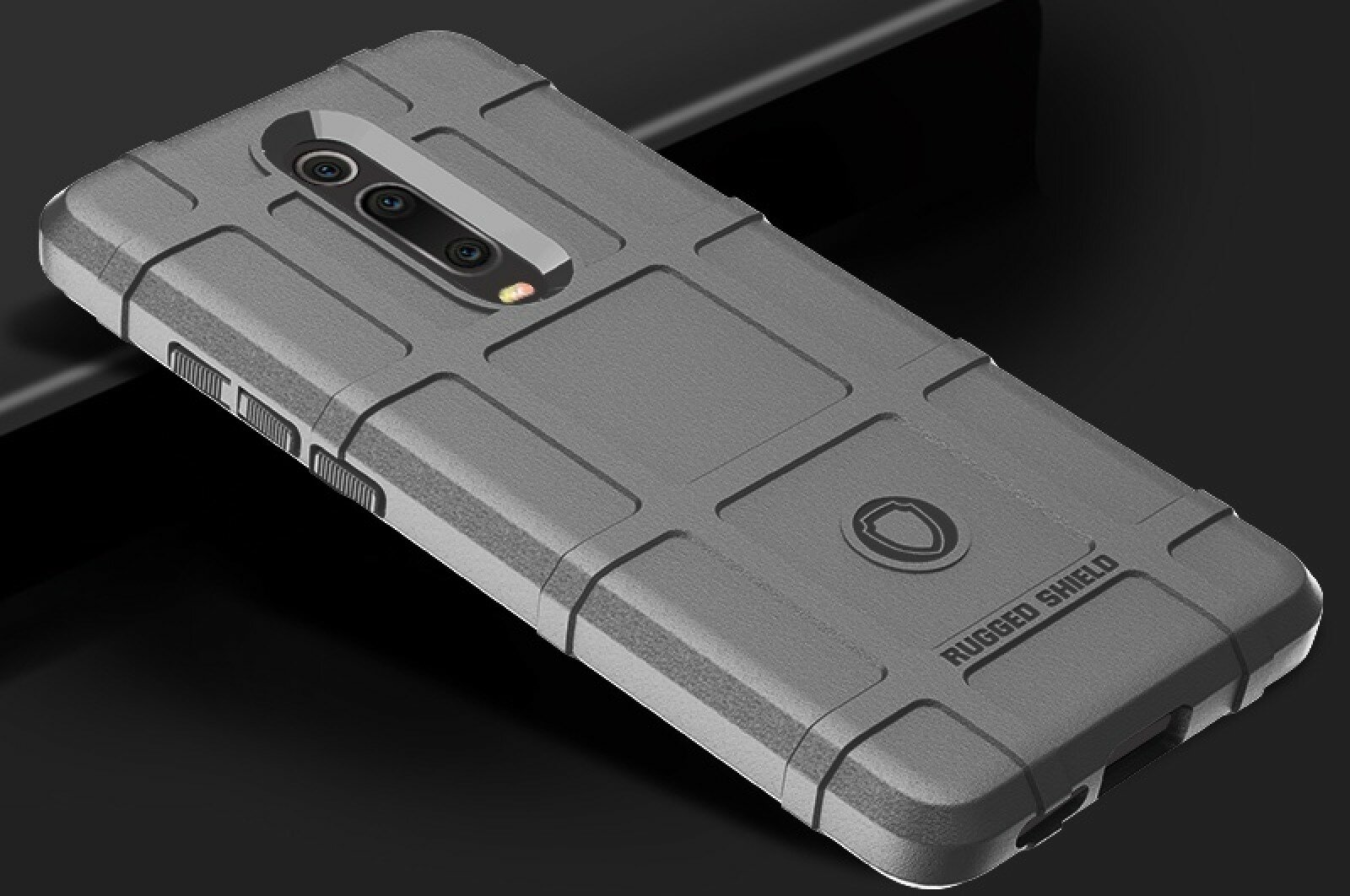 Противоударный чехол-бампер MyPads для Xiaomi Redmi K20 / Mi 9T серый с усиленной защитой