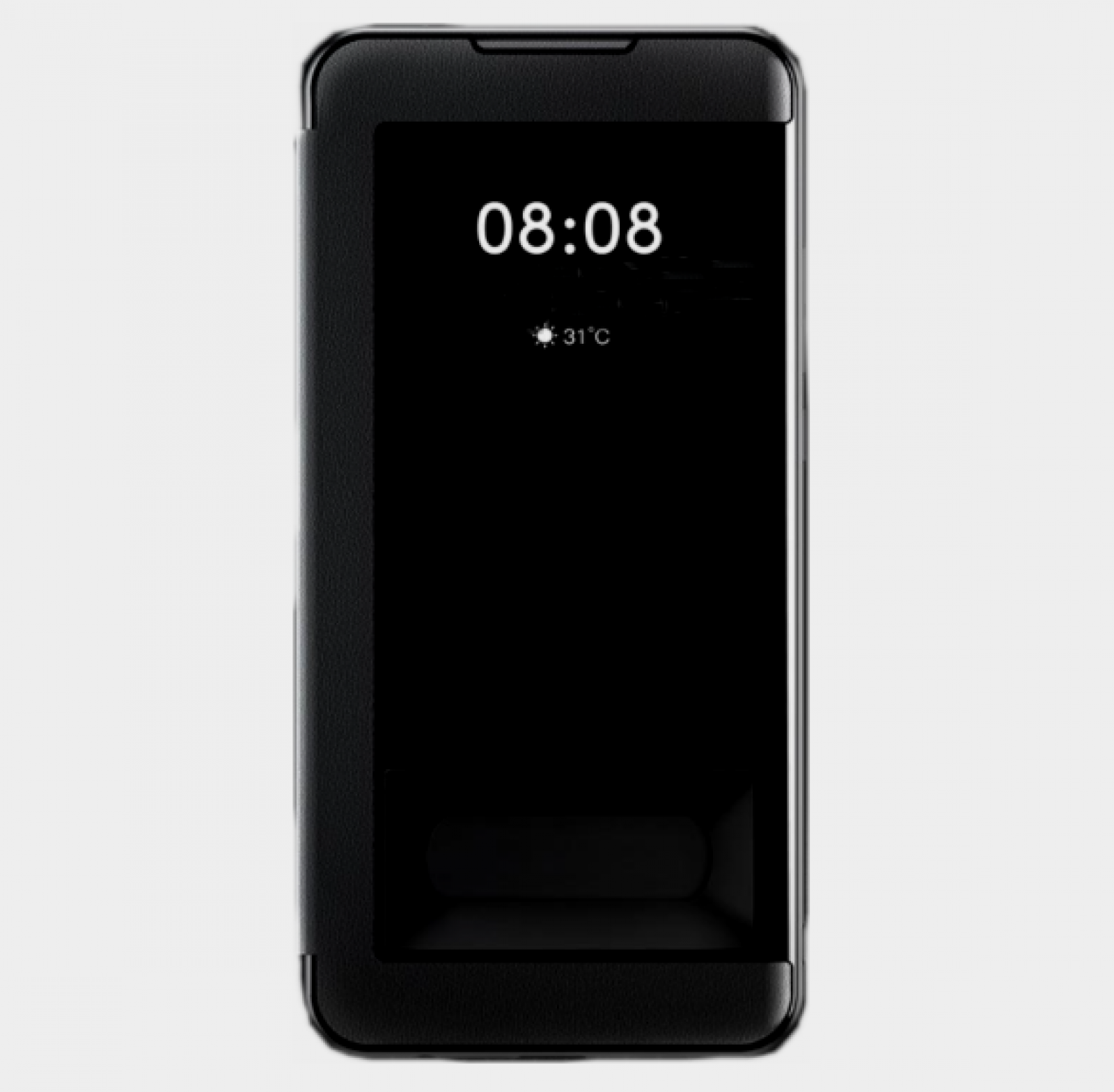 Чехол-книжка MyPads для Huawei Honor 30i с прозрачным окошком и водоотталкивающим покрытием, черный