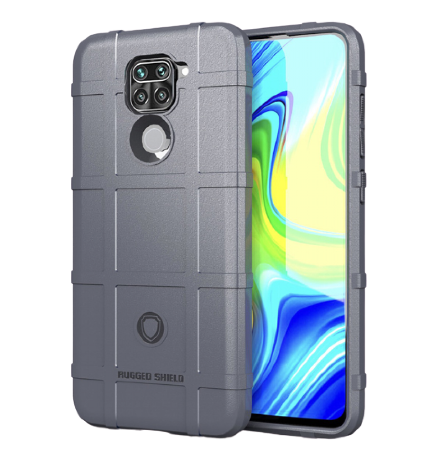 Чехол-бампер MyPads для Xiaomi Redmi Note 9S/Redmi Note 9 Pro/Pro Max усиленный серый