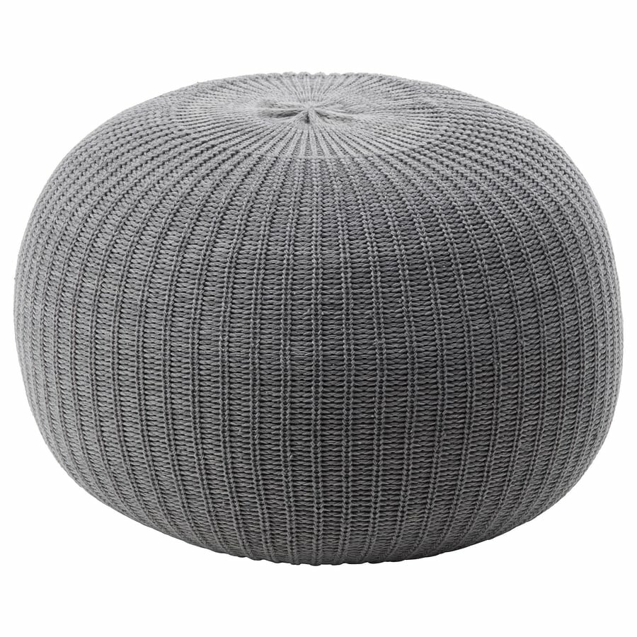 Пуф с трикотажным чехлом IKEA SANDARED 56 см цвет серый 003.853.09