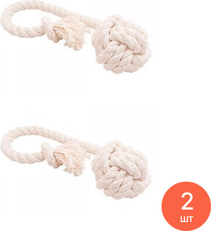Мячик для собак Dental Knot канатный большой (комплект из 2 шт)