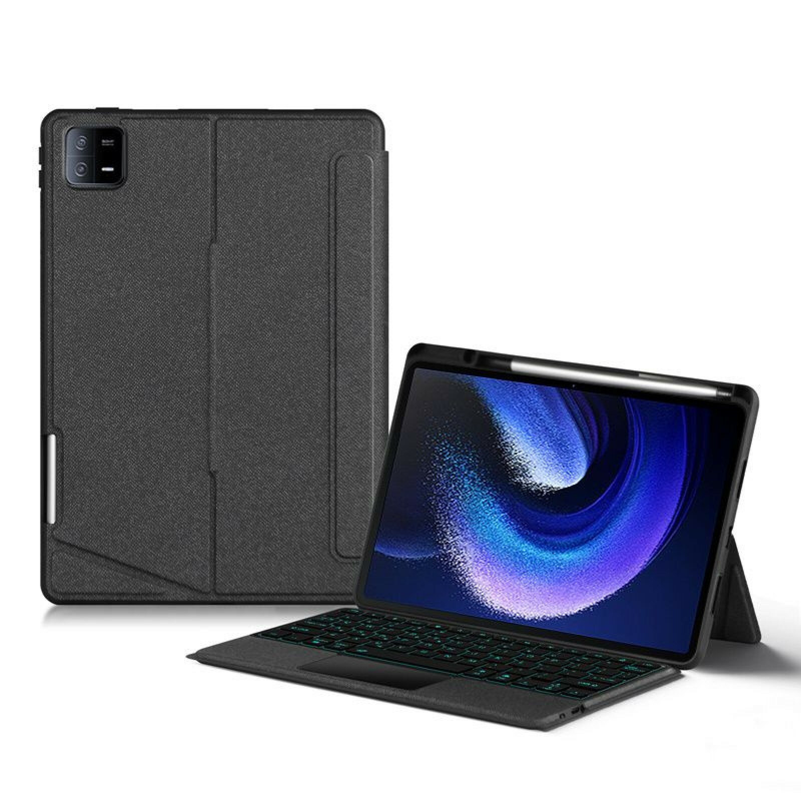 Чехол MyPads с беспроводной клавиатурой для Xiaomi Mi Pad 6 / Mi Pad 6 Pro 11' черный