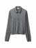 Кардиган Versace Polo-collar cardigan, размер 48, серый