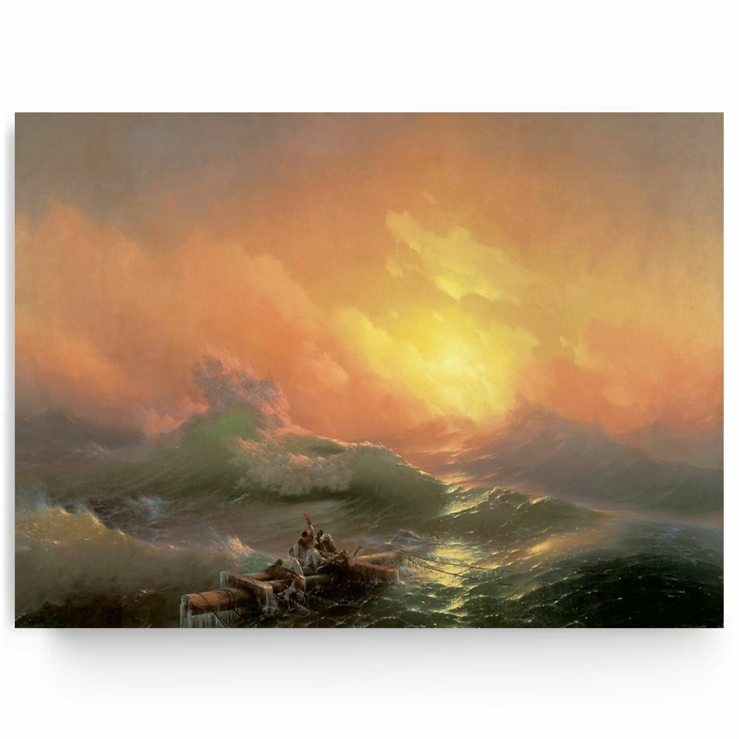 Айвазовский / девятый ВАЛ 2, Репродукция картин, 40х60 см.