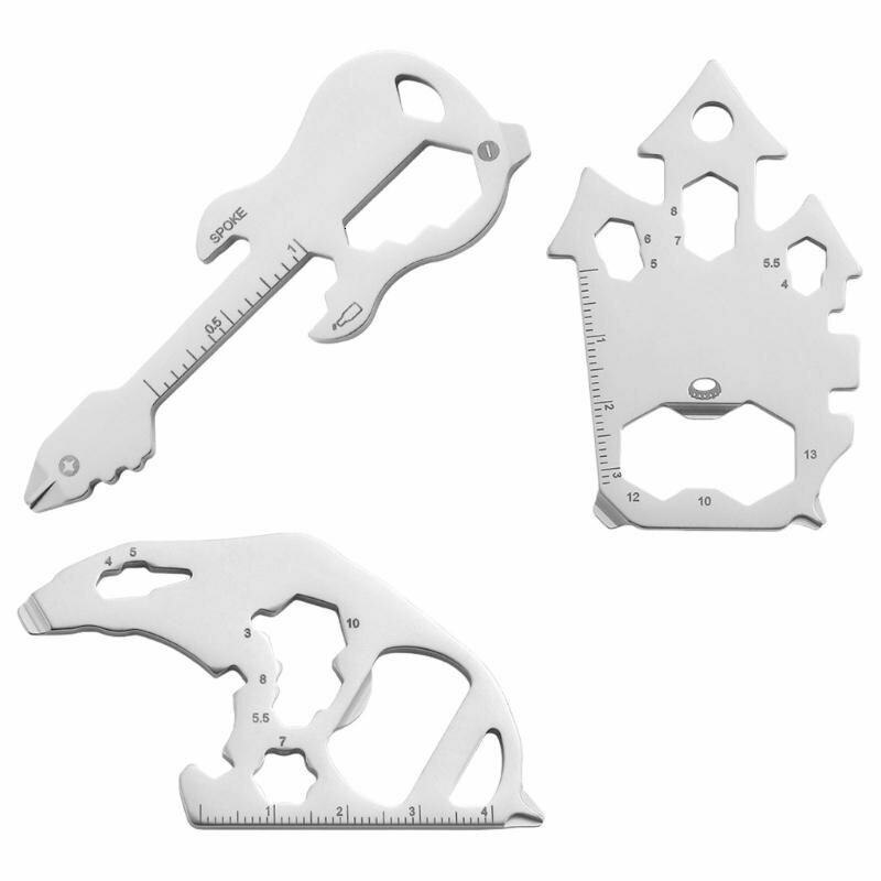 Мультитул-карта для открытия банок и бутылок, Серебро