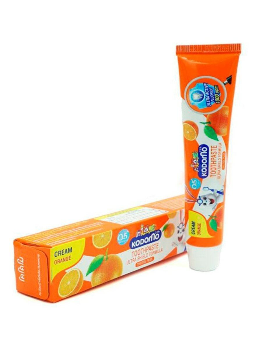 [KODOMO] Детская зубная паста апельсин Ultra Shield Cream, 40гр