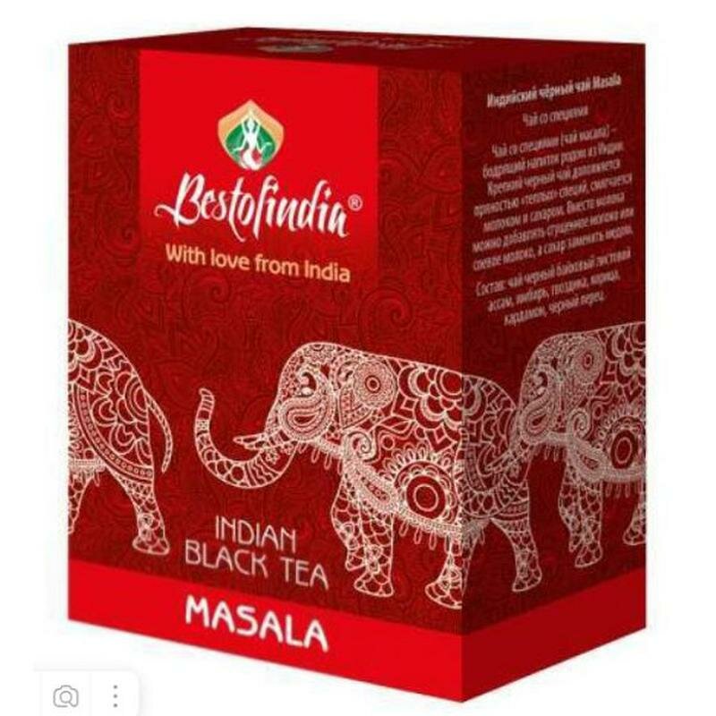 Чай черный листовой с натуральными специями MASALA TEA Best of India 100 г