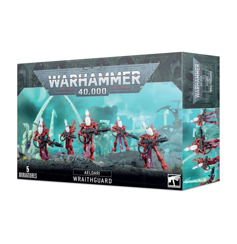 Набор миниатюр Warhammer 40000 Aeldari Wraithguard 5 miniatures