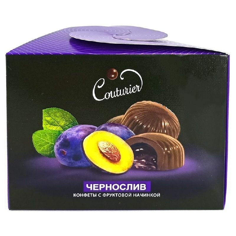 Конфеты COUTURIER Varenye шоколадные с фруктовой начинкой "Чернослив" 115г