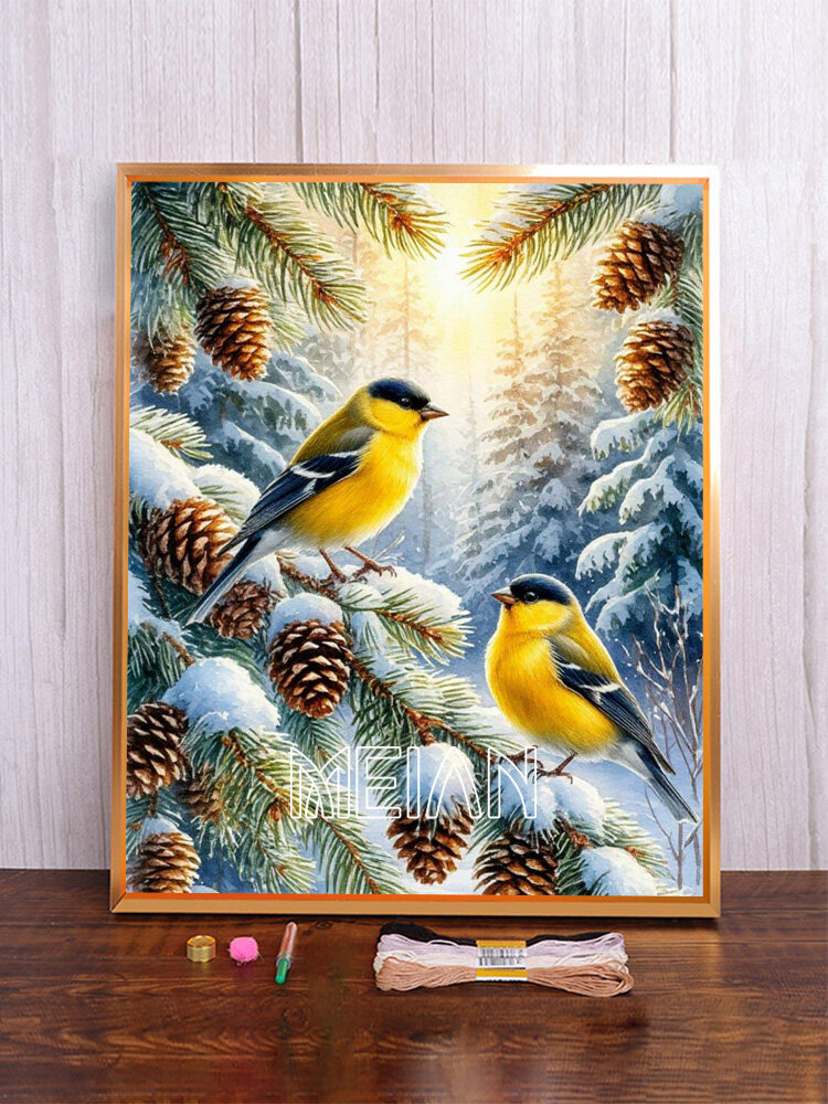 MEIAN Набор для вышивания,30x40CM,14CT,40 цветов