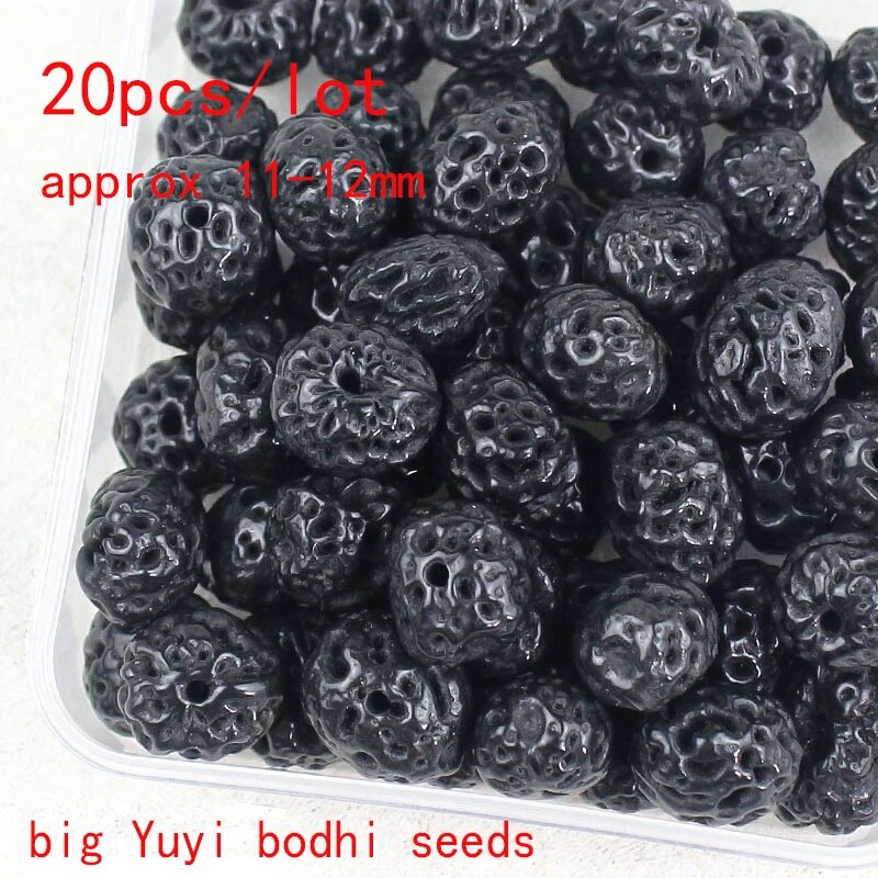 Набор бусин из семян Бодхи TOM YANG Черный, bigruyi12mm 20pcs