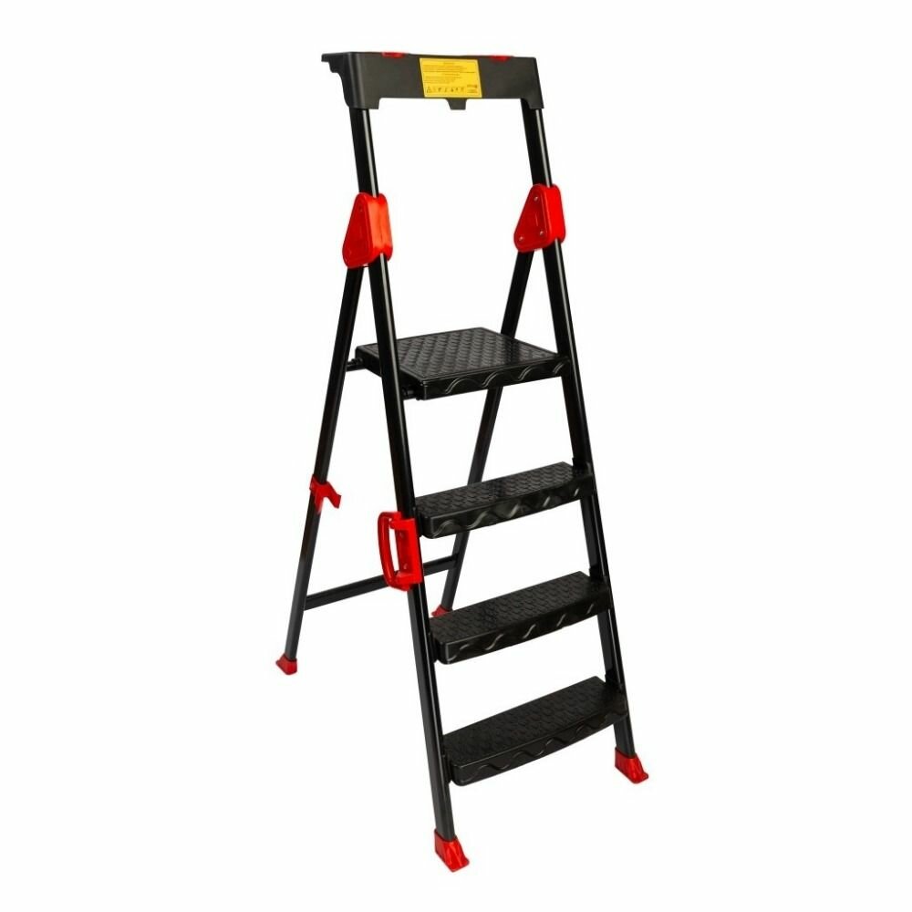 Стремянка Perilla Comfort, стальная, 4 широких пластмассовых съемных ступеней, высота верхней площадки 0.86 м 133504 "Perilla"
