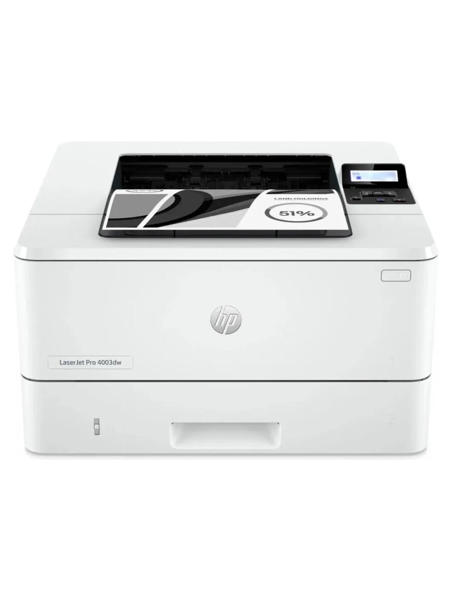 Принтер лазерный HP LaserJet Pro 4003dw (A4, 1200dpi, 40ppm, 256Mb, Duplex, Lan, WiFi, USB) (2Z610A_BBU) азия