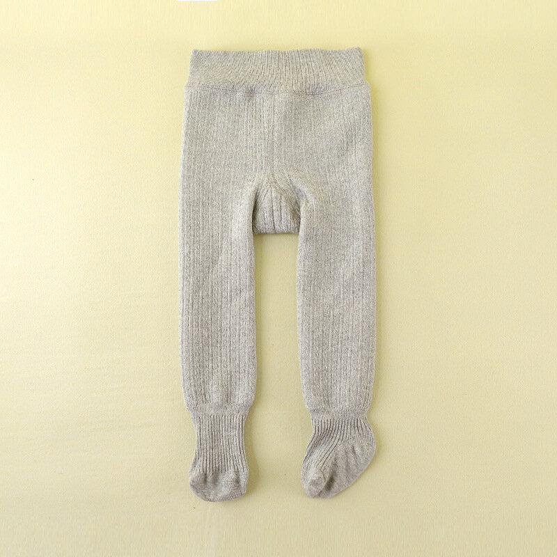 Детские леггинсы Baby Elephant для осени и зимы с флисовой подкладкой, утепленные, детские колготки, однотонные леггинсы с двойной строчкой.