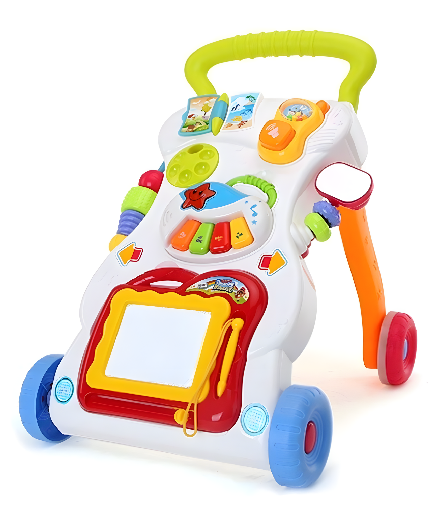 Каталка-ходунки Huanger "Первые шаги" с бизибордом YS280889 от 6 месяцев, разноцветный