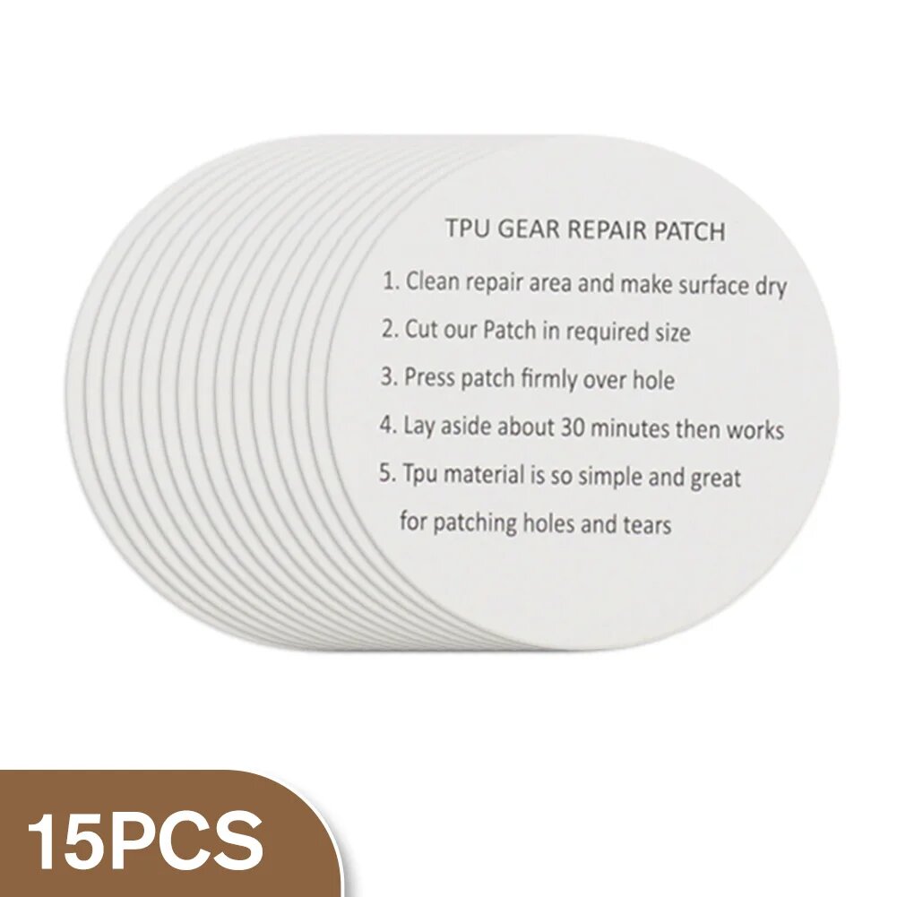 Водонепроницаемая ремонтная лента TPU для надувных изделий 15PCS